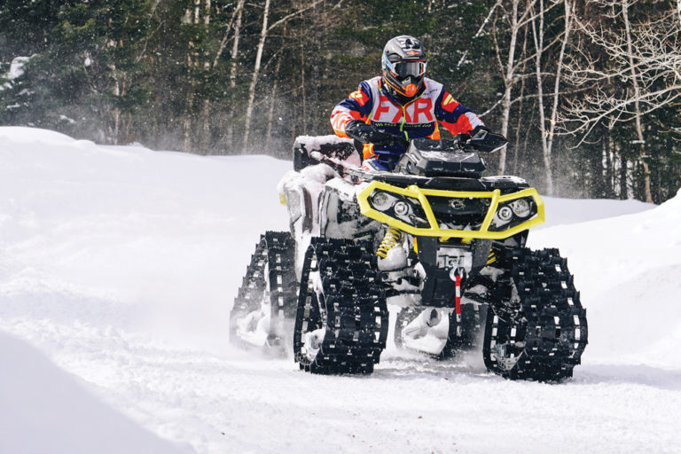 Can Am Offers Up Two Track Options for its ATVs and UTVs